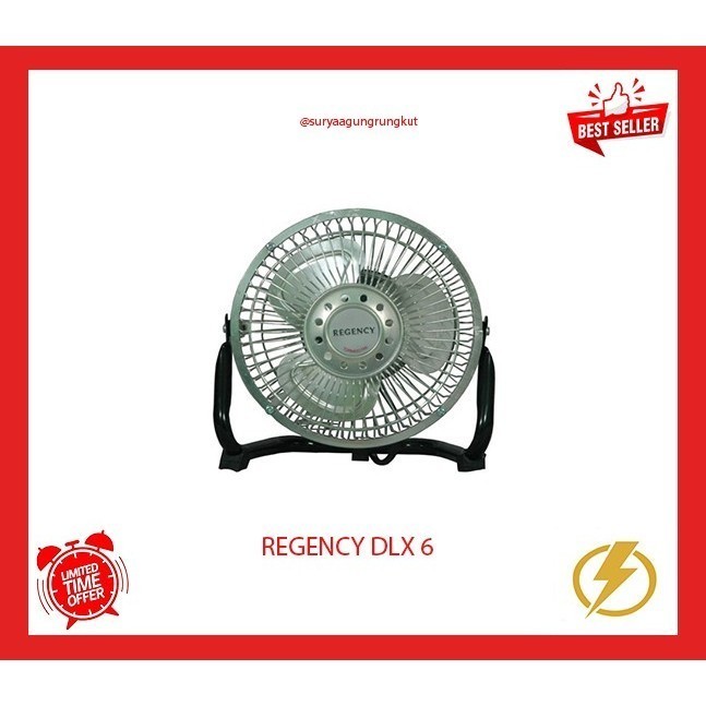 Jual KIPAS ANGIN DUDUK / DESK FAN REGENCY 6 INCH - DLX 6 | Shopee Indonesia