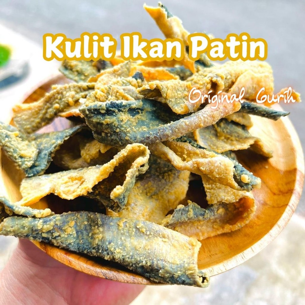 Jual Keripik Kulit Ikan Patin Original Dan Pedas Daun Jeruk 100 Gram ...