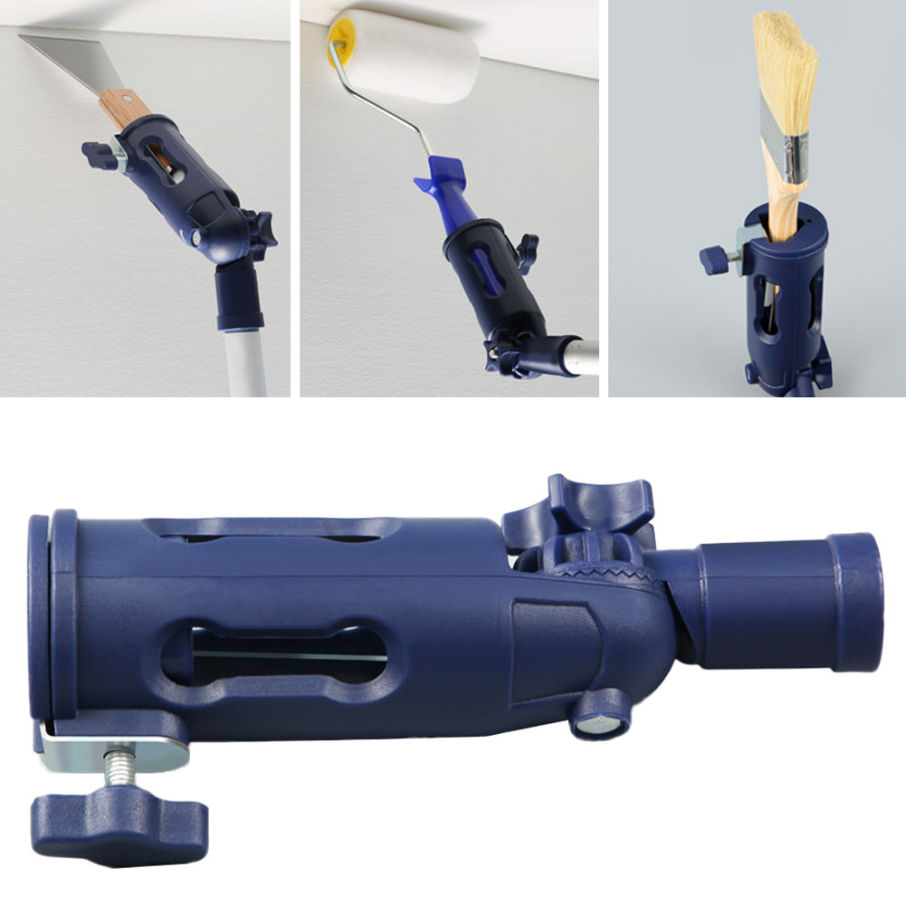 Jual Paint Brush Extender Paint Roller Extension Pole Clamping Tool ...