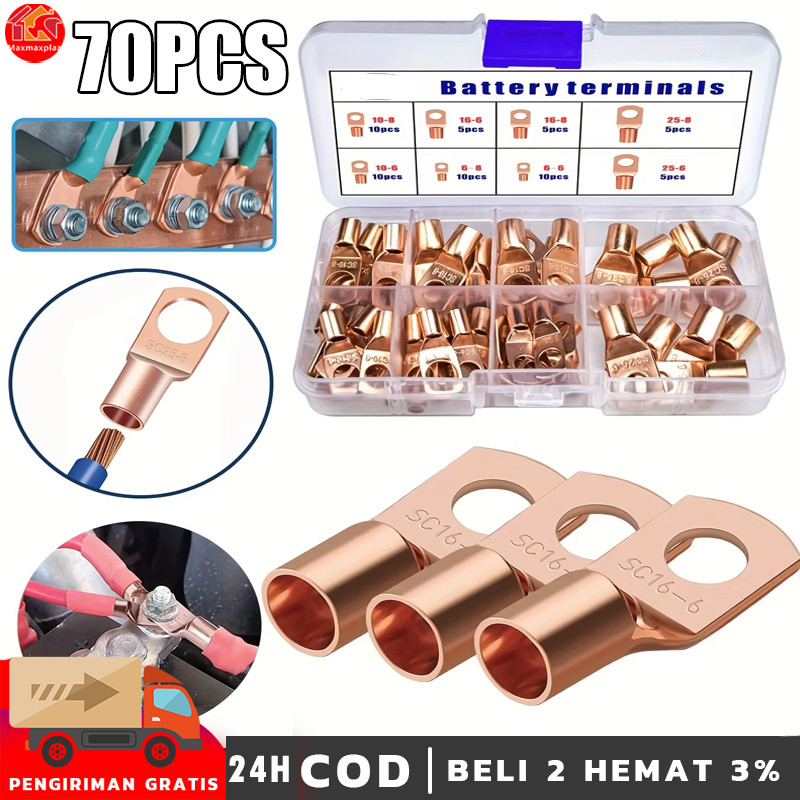 Jual 70 Skun Kabel OT 10A 30A 40A 50A Tembaga Murni | Shopee Indonesia