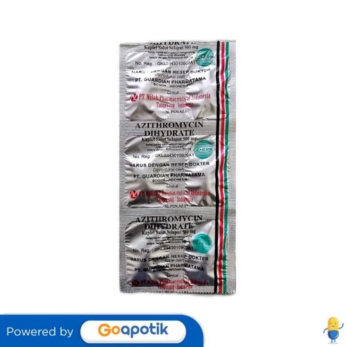 Jual Azithromycin Dihydrate Promed 500 Mg Strip 6 Kaplet | Shopee Indonesia