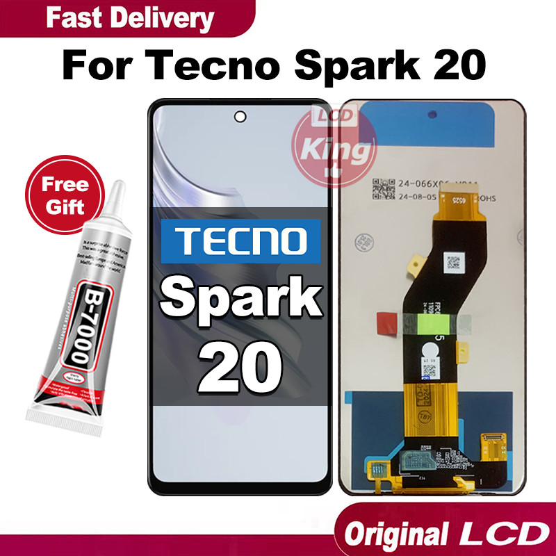 Jual LCD FOR Tecno Spark 20 COD TOUCHSCREEN Fullset Meningkatkan Kecerahan / Mencegah Layar ...