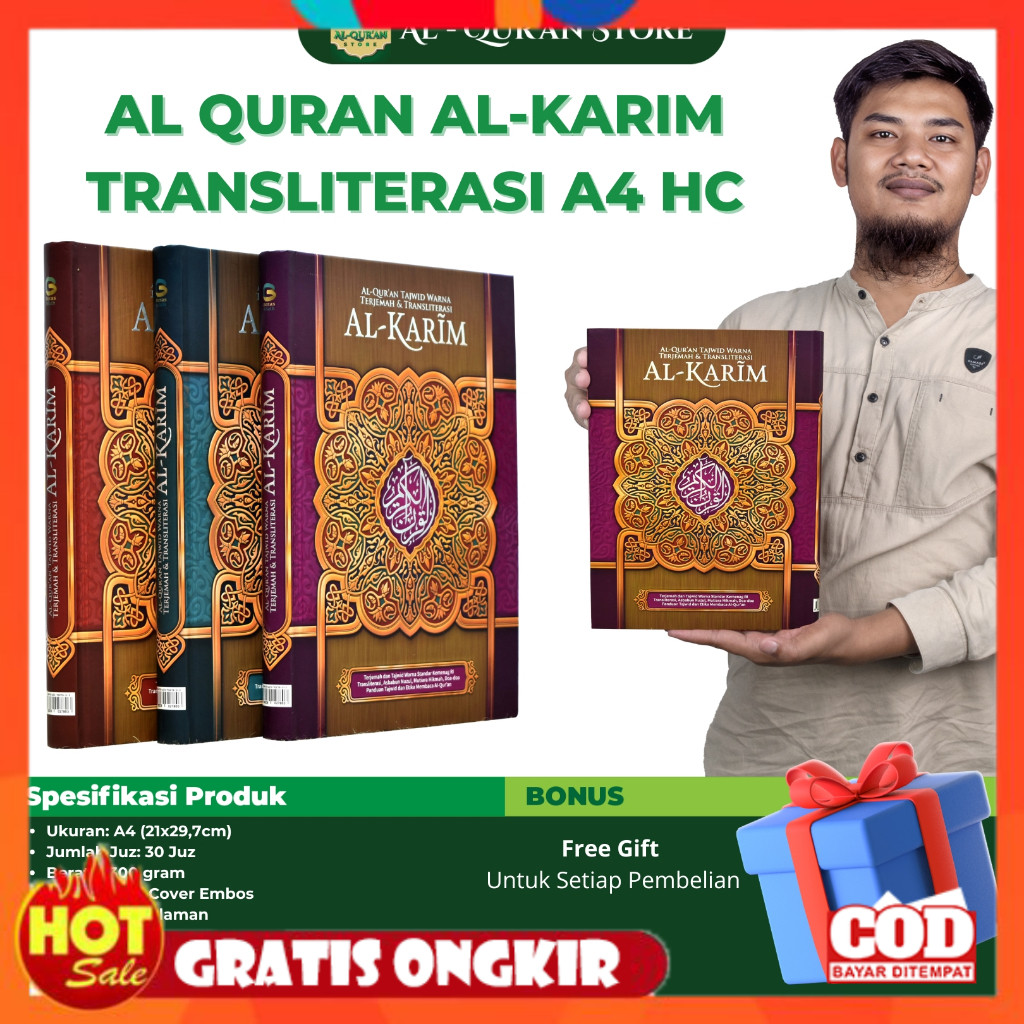 Jual [PREMIUM ORIGINAL] [BISA COD] Al Quran Al Karim, Al Quran Terjemah ...