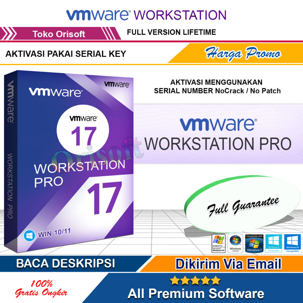 Jual VMware Workstation PRO 17.5 Terbaru 2024 + Serial Key Lifetime | Shopee Indonesia