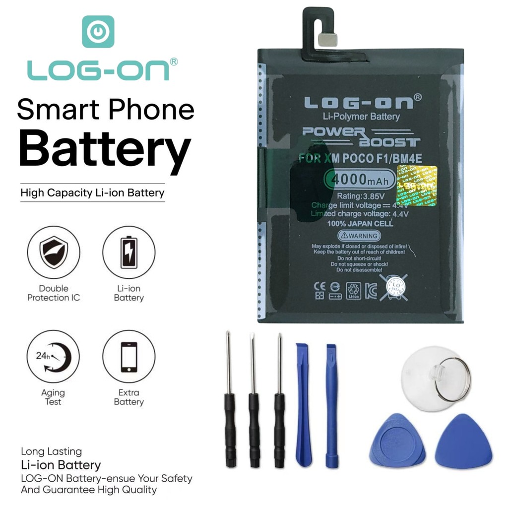 Jual Baterai Log On BM4E Untuk Xiaomi Poco F1 BM-4E Power Boost ...