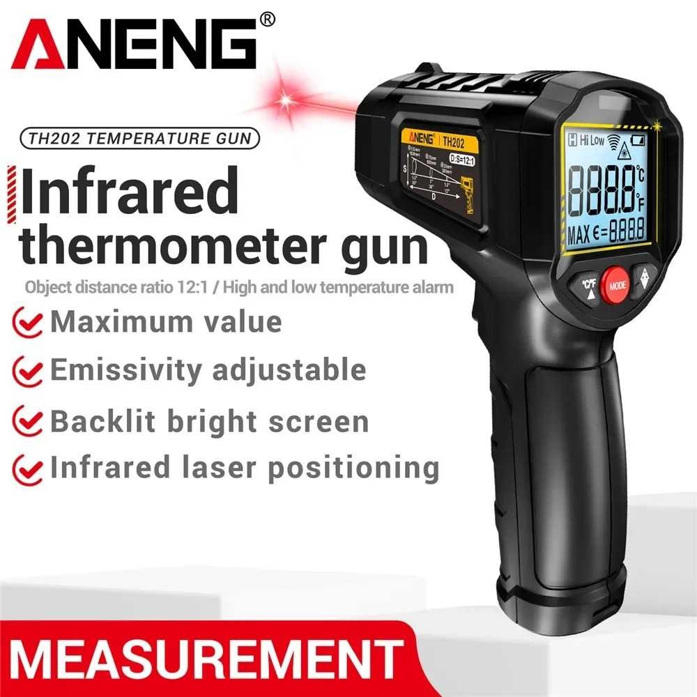 Jual Thermometer Gun Infrared Laser: Digital Non Contact dengan LCD ...