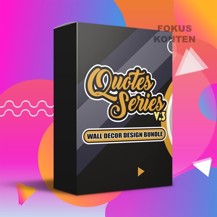 Jual 48 Desain Wall Decor Quotes Series v3 CDR v17 - Digital Konten ...