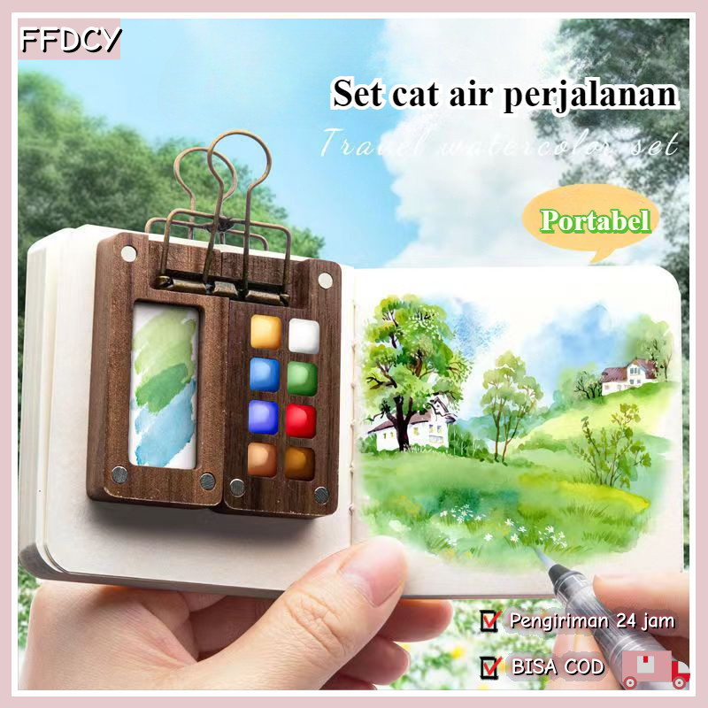 Jual 15/8 Hole Mini Palette Wooden Magnetic/ Color Palette Disk ...