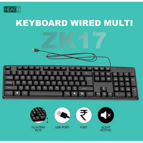 Jual Keyboard USB HEATZ HTZ ZK17 - Murah & Awet, Kompatibel Semua OS ...