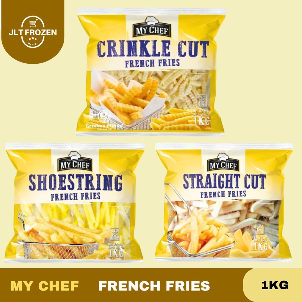 Jual My Chef / Kentang Goreng / French Fries Crinkle Cut / Shoestring / Straight Cut / Kentang ...