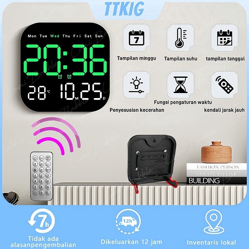 Jual Jam Digital LED / Jam Digital Dinding Dan Meja LED Layar Besar ...