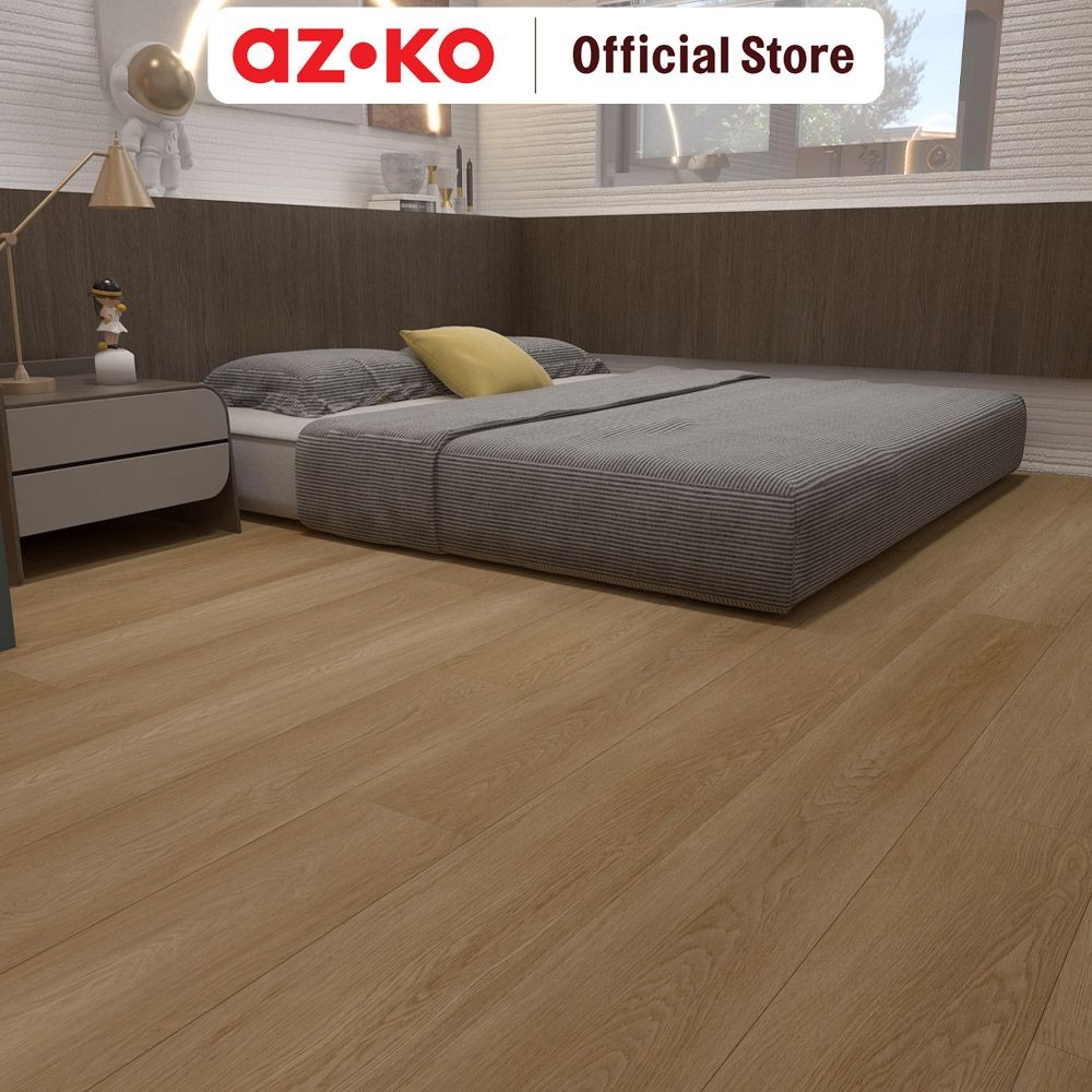 Jual AZKO Krisfloor 122x18x0.4 cm Lantai Parket Spc - Light Oak Lantai ...