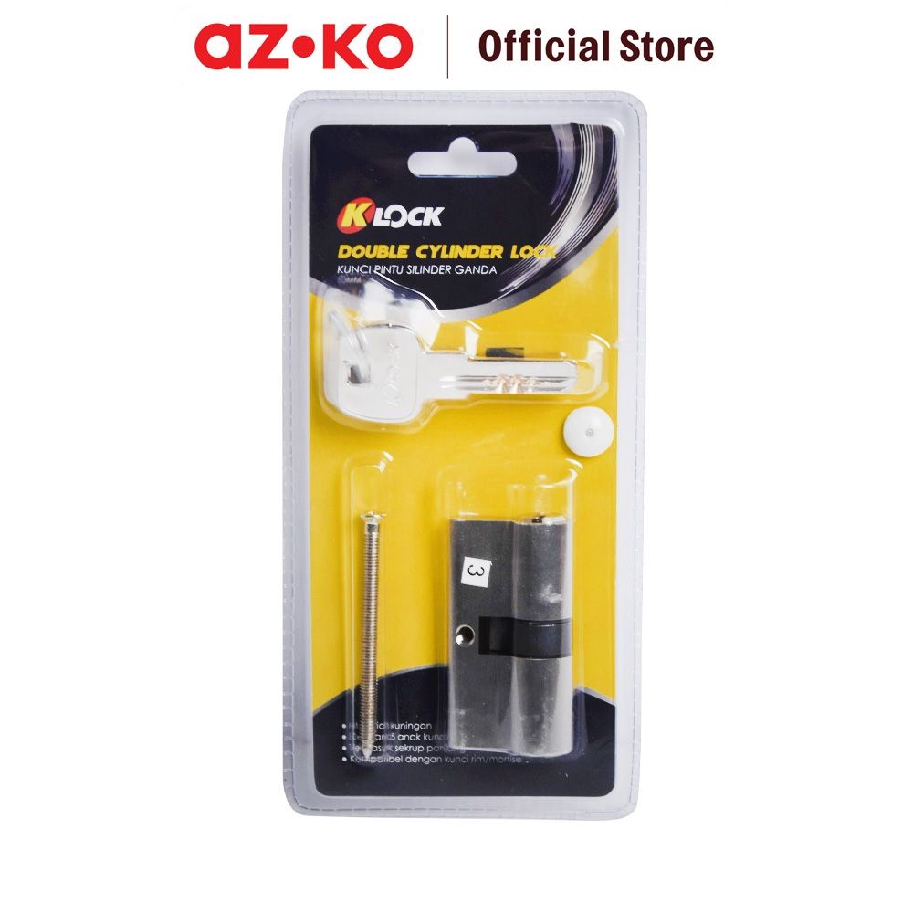 Jual AZKO K-Lock Lubang Kunci Pintu Silinder Gandadengan Computer Key ...