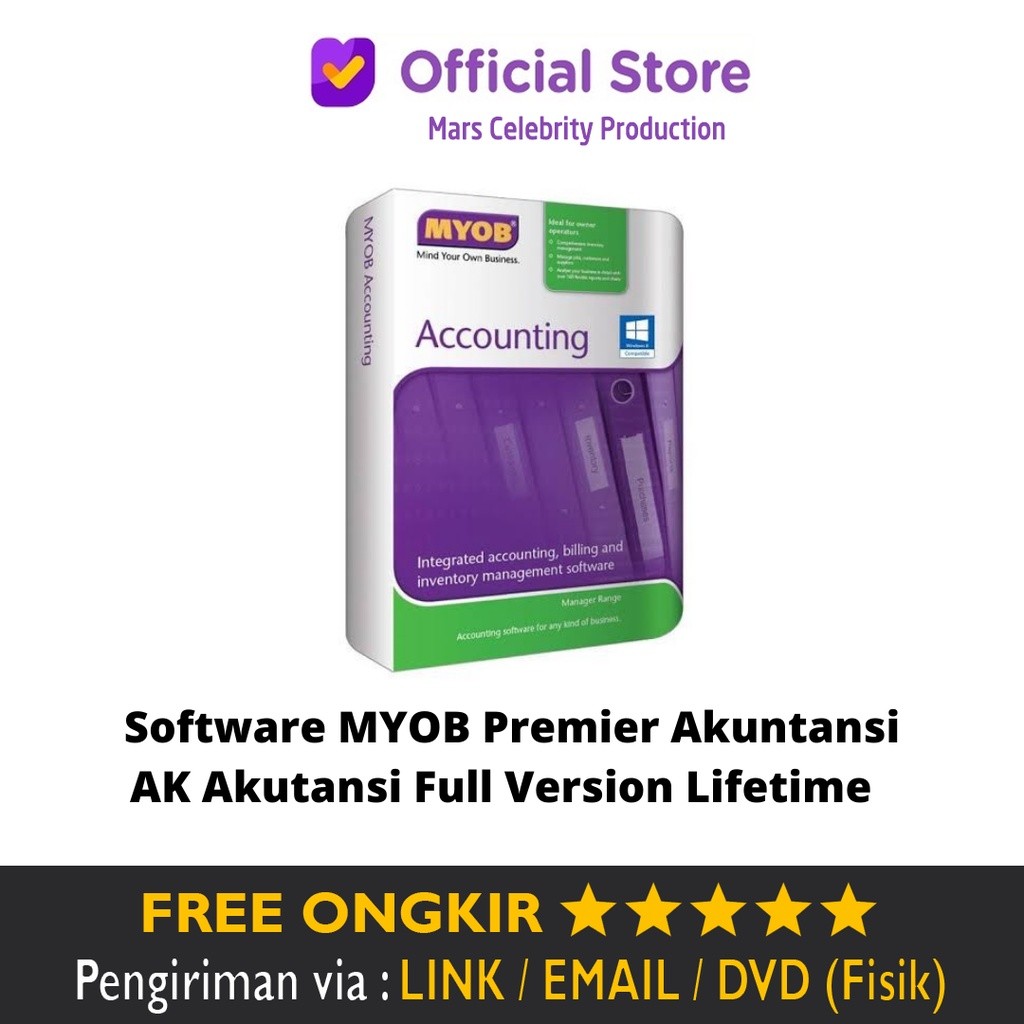 Jual Software MYOB Premier Akuntansi AK Akutansi Full Version Lifetime Terbaru Premium PRO Plus ...