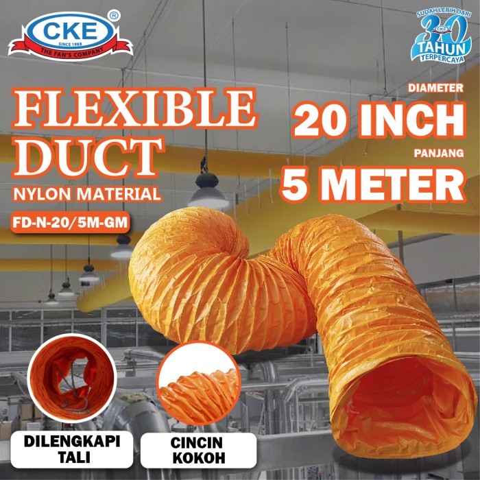 Jual Selang Portable Blower Ventilator 20 Inch Flexible Duct Hose Exhaust Nylon 20" Selang ...