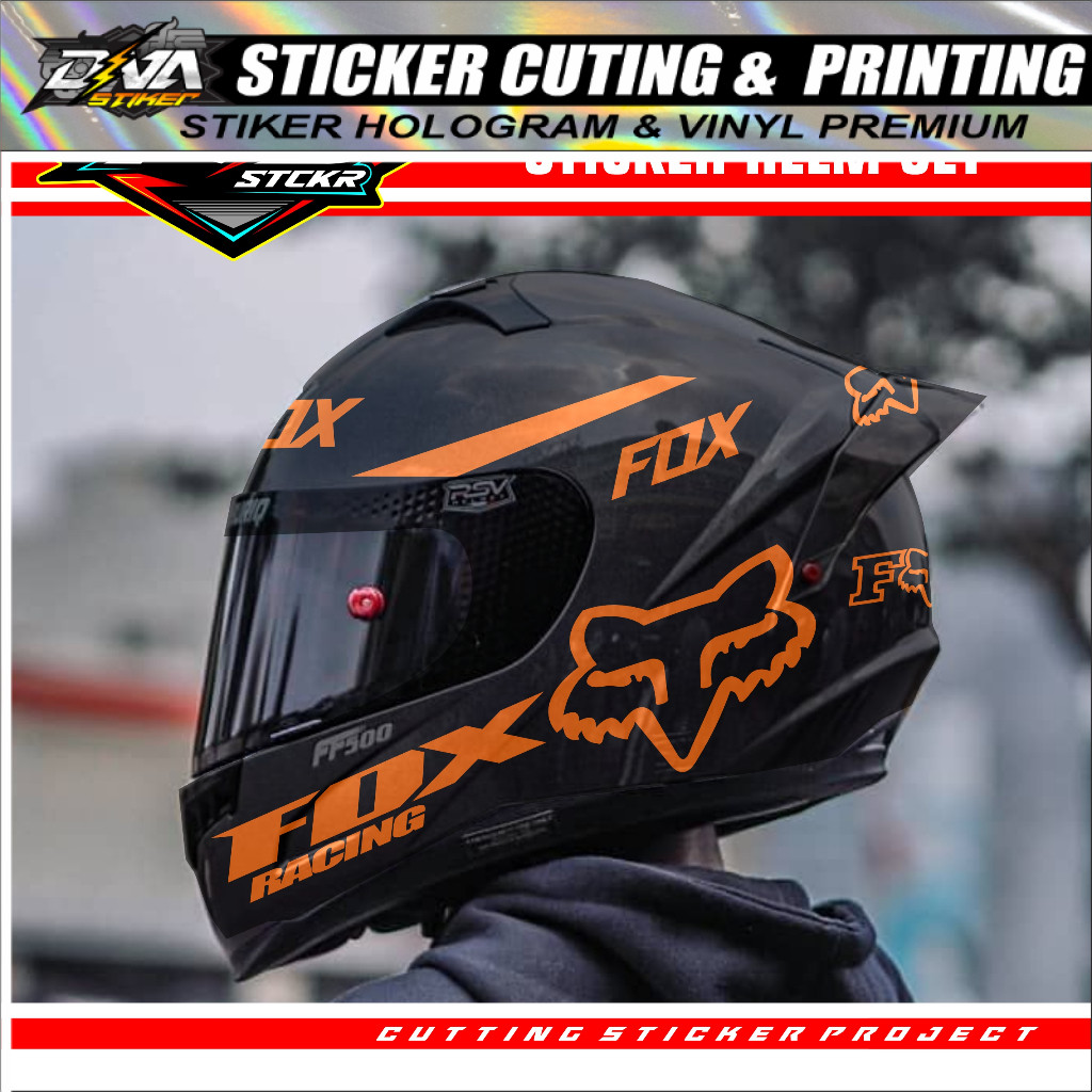 Jual STIKER HELM - CUTTING STIKER FOX SET UNTUK HELM (PREMIUM+TERMURAH ...