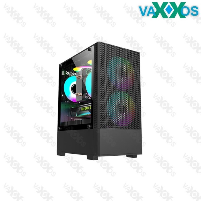Jual VenomRX Casing PC Helix M-ATX With 2x120mm Fixed RGB Fan | Shopee ...