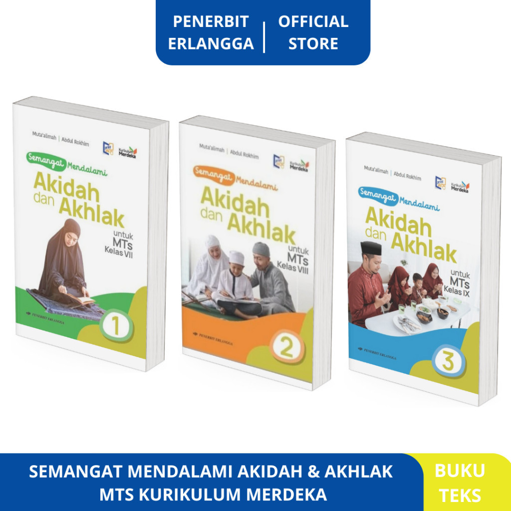 Jual Semangat Mendalami Akidah & Akhlak Mts Kelas 7 8 9 - Kurikulum Merdeka - Erlangga | Shopee ...