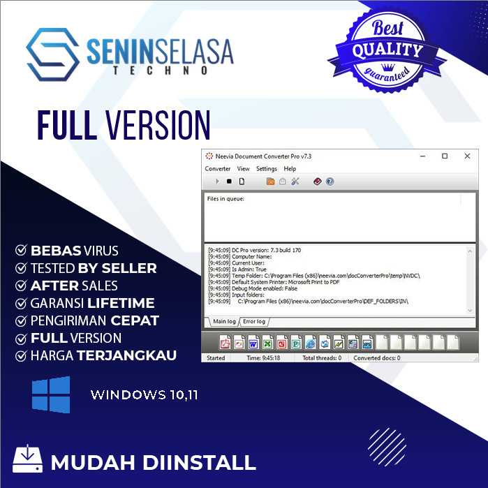 Jual Software Konverter Dokumen: Neevia Document Converter Pro 7 [WIN ...