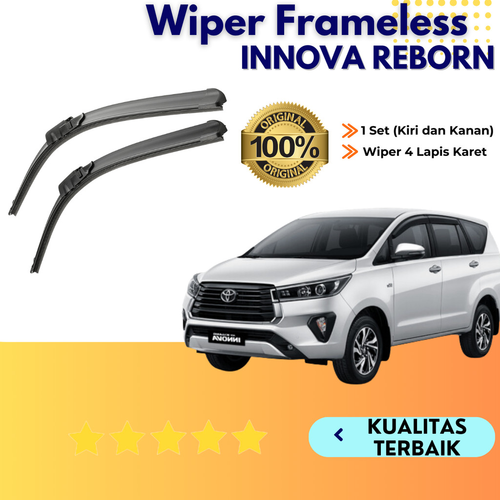 Jual Wiper Mobil Frameless Toyota Kijang Innova Reborn 2016 - Sekarang ...