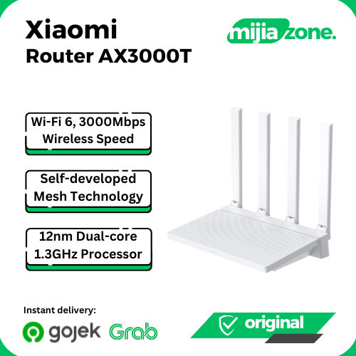 Jual Xiaomi Router AX3000T WiFi 6 Mesh System 3000 Mbps OFDMA 5Ghz Dual Band Gigabit NFC ...