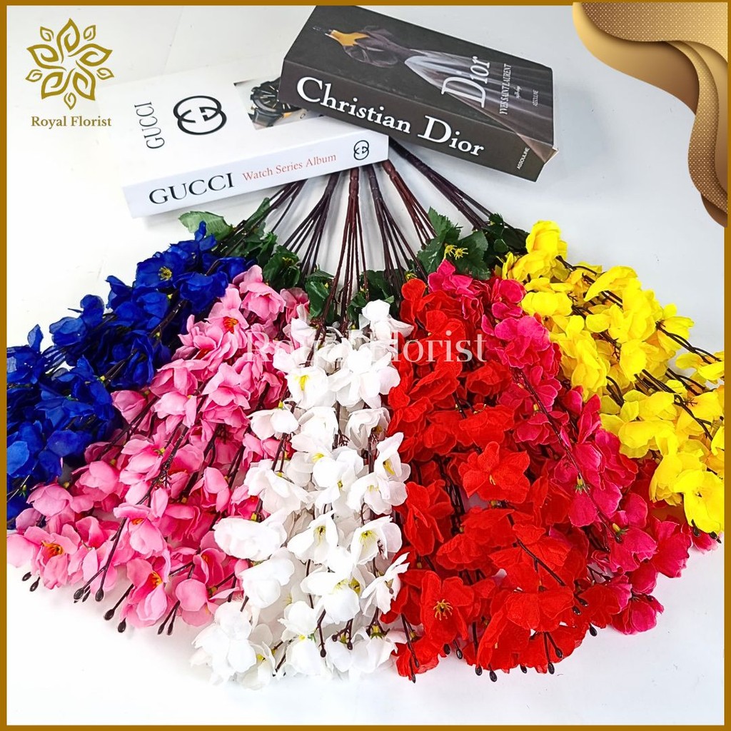 Jual BUNGA SAKURA JEPANG/SAKURA CABANG 7 ARTIFICIAL / BUNGA DEKORASI ...