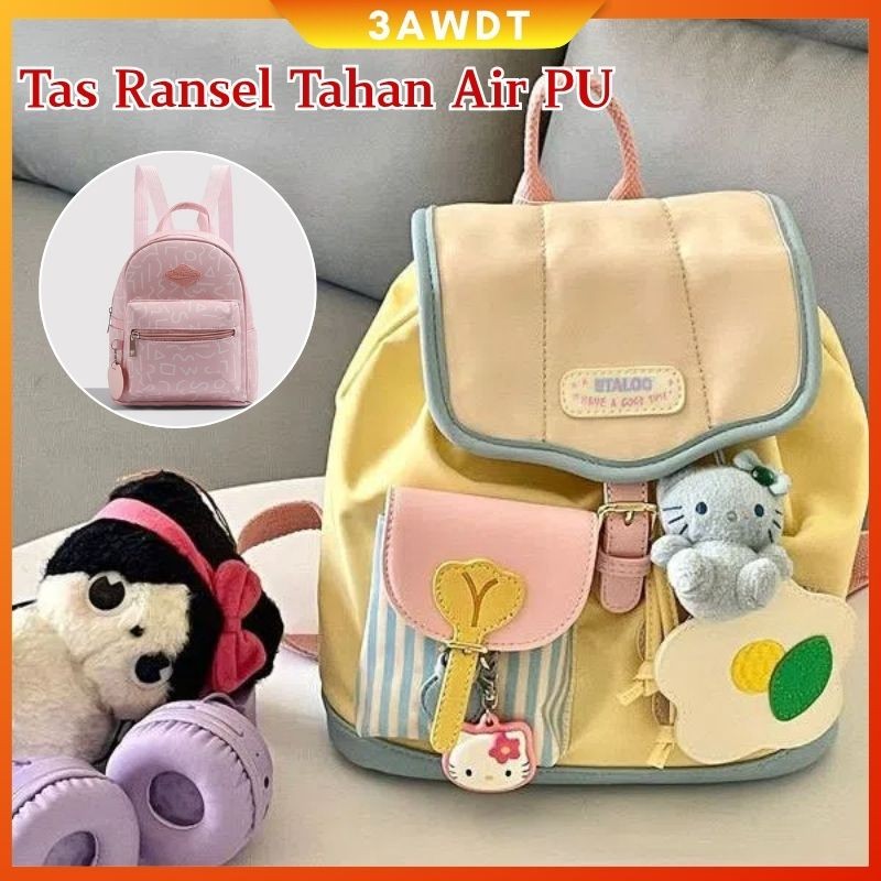 Jual [COD]Lucu Tas Ransel Tahan Air Bahan PU/Lucu Y2k Tas Ransel ...