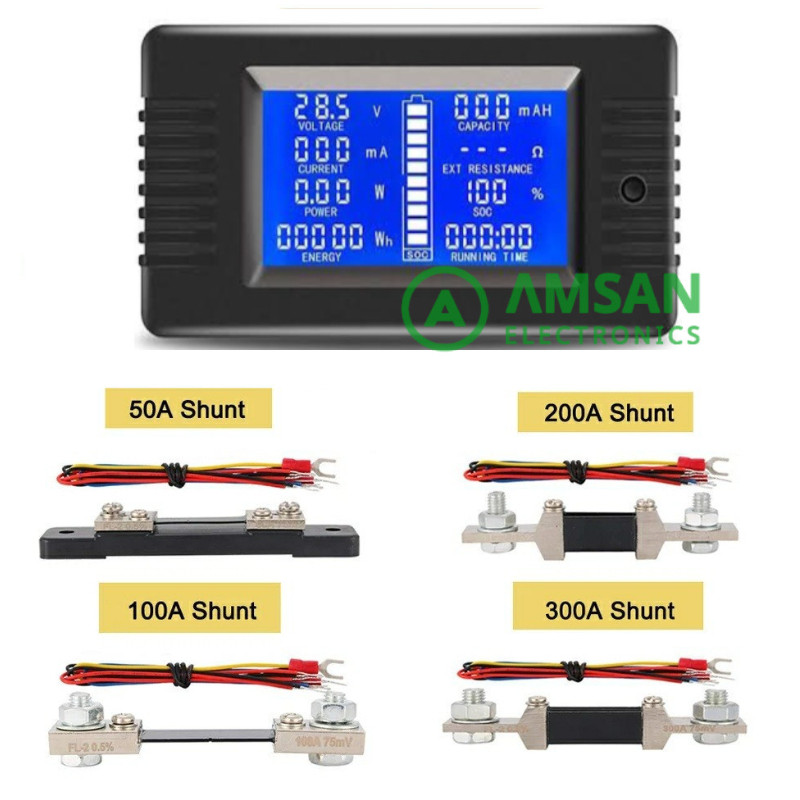 Jual Battery analyzer peacefair PZEM-015 50A 100A 200A 300A | Shopee ...