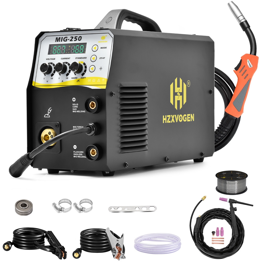 Jual HZXVOGEN 4 IN 1 MIG ARC TIG Welder Gas Gasless 2T 4T 220V IGBT MIG Welder INVERTER TIG MMA ...