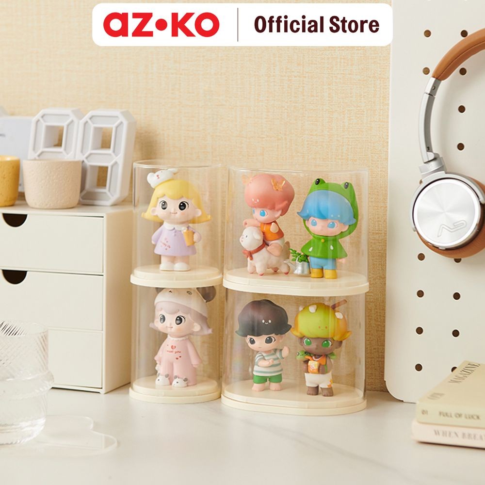 Jual AZKO Stora 11.9x9x9.8 cm Kotak Pajang Action Figure Single Round ...