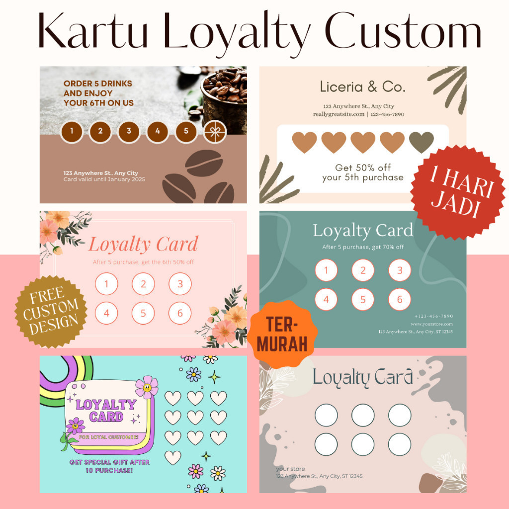 Jual Kartu loyalty custom, kartu member custom, cetak kartu member ...