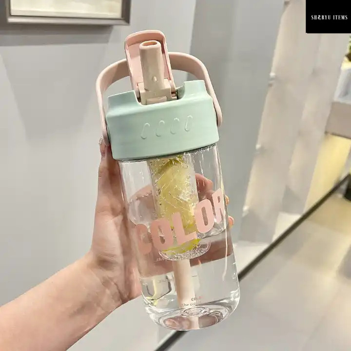 Jual (clashop)Botol Minum Aesthetic Dengan Botol Air Sedotan/Botol Air ...