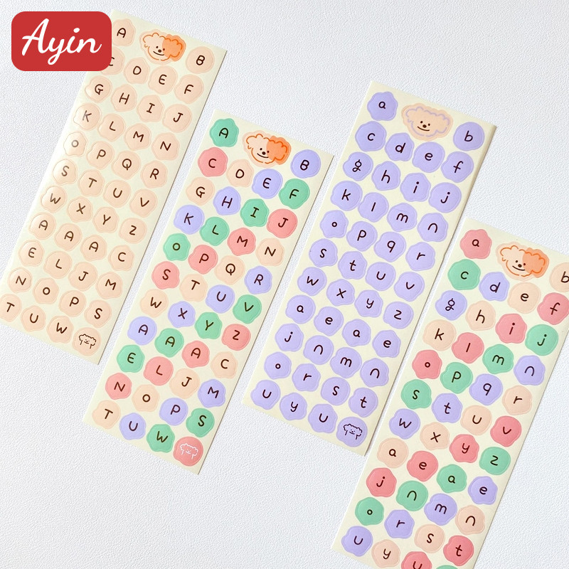 Jual Stiker Huruf Deco Alphabet Untuk Number Aesthetic Sticker Sheet ...