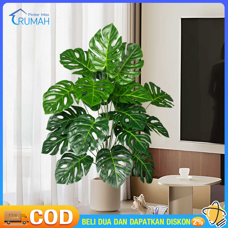 Jual DAUN PALEM PLASTIK POHON PALEM 18 TANGKAI POHON ARTIFICIAL BUNGA ...