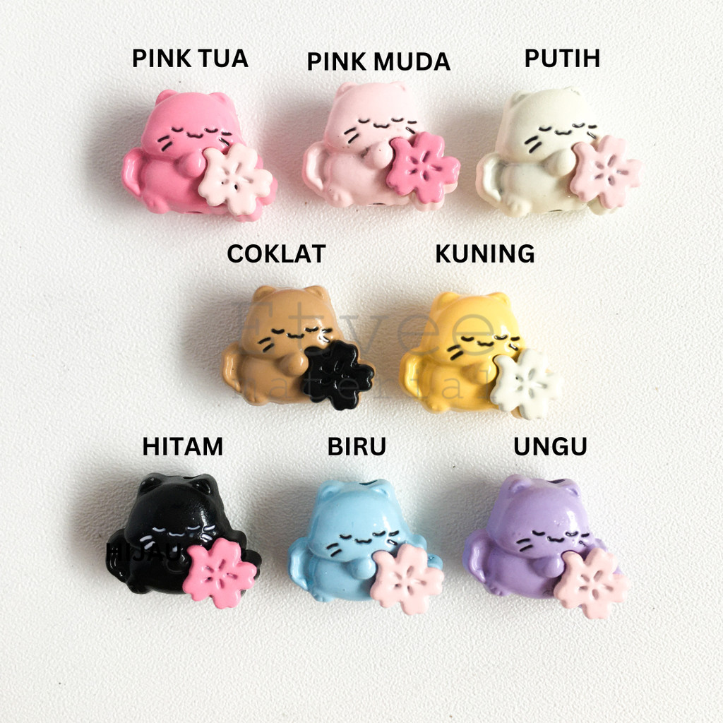 Jual Manik mote Besi alloy bead kucing bunga Cat Flower | Shopee Indonesia