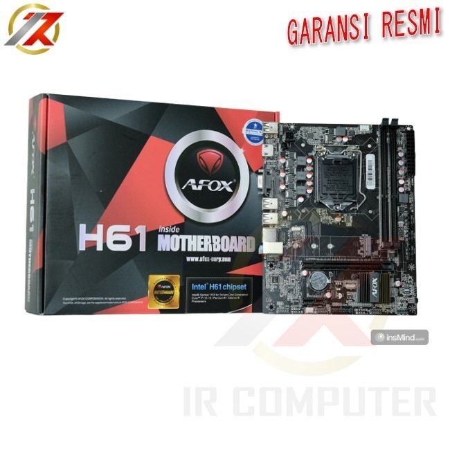 Jual Motherboard AFOX H61 IH61-MA2-V6 H61M Support NVME (Intel LGA 1155, DDR3) | Shopee Indonesia