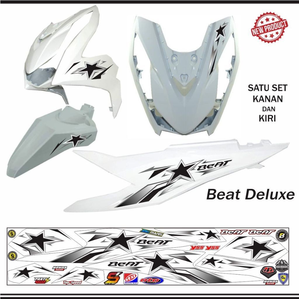 Jual STIKER STRIPING BEAT ISS DELUXE / VARIASI MOTOR MATIC HONDA BEAT ...