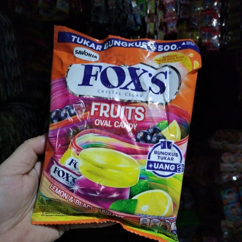 Jual FOX'S CRYSTAL CLEAR FRUITS OVAL CANDY 1bungkus 125gram | Shopee Indonesia