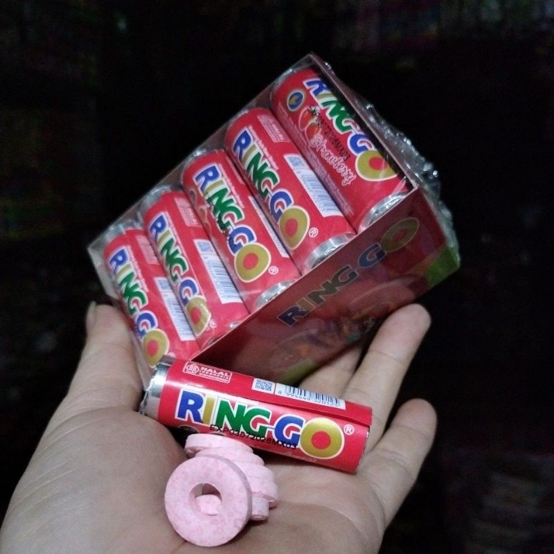 Jual PERMEN RING GO HARGA 1 BOX ISI 15 ROLL 12pcs | Shopee Indonesia
