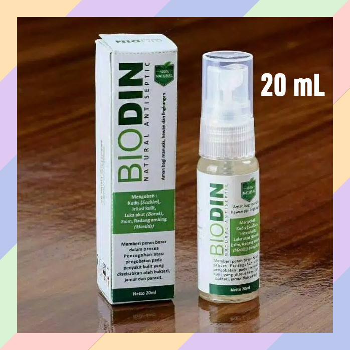 Jual FK14 Obat Kulit Kucing BIODIN Spray Natural Antiseptic Anjing ...