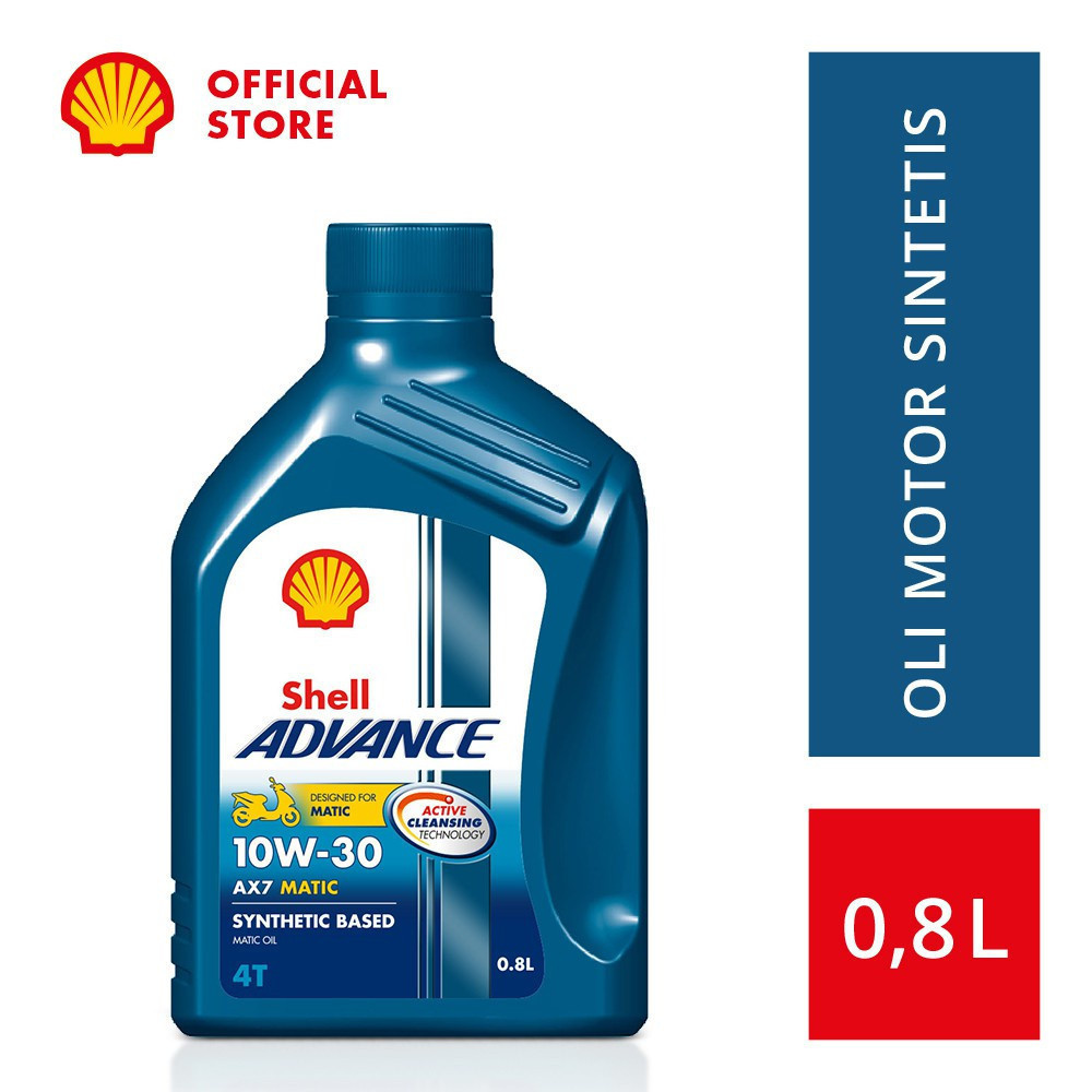 Jual Shell Advance AX7 Scooter 10W-30 (0.8L) Oli Motor | Shopee Indonesia