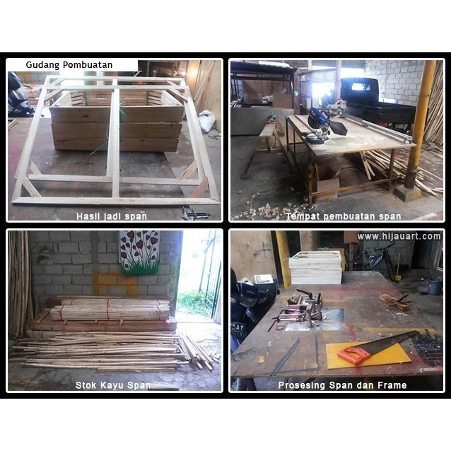 Jual Span ram frame kayu 60x60 cm Tebal 4 cm | Shopee Indonesia