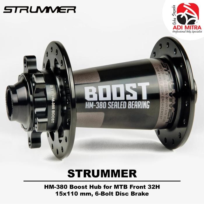 Jual Strummer HM-380 Boost 15x110 Front 32H 6 Bolts Disc Brake Hub ...