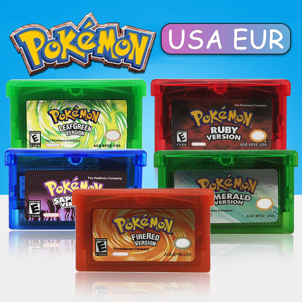 Jual GBA Game Pokemon Series 32 Bit Video Game Cartridge Console Card ...