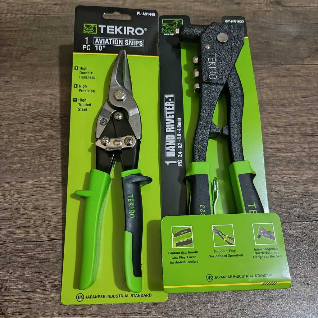 Jual NEW TEKIRO 2 SET Paket Tang Rivet + Gunting Baja Ringan 10 Inch ...