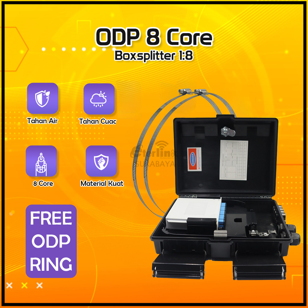 Jual Optical Distribution Point Dengan Double Lock ODP 8 Core Lengkap ...