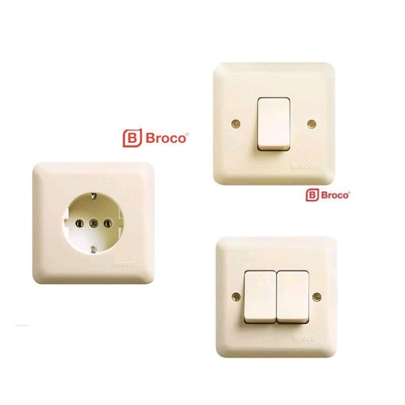 Jual Stop Kontak Broco 5511U Saklar Engkel Broco 6621U Saklar Seri ...