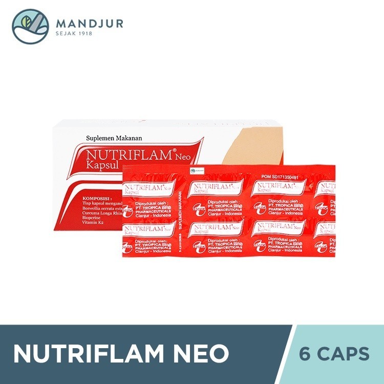 Jual Nutriflam Neo 6 Kapsul - Suplemen Kesehatan Sendi Otot dan Tulang ...