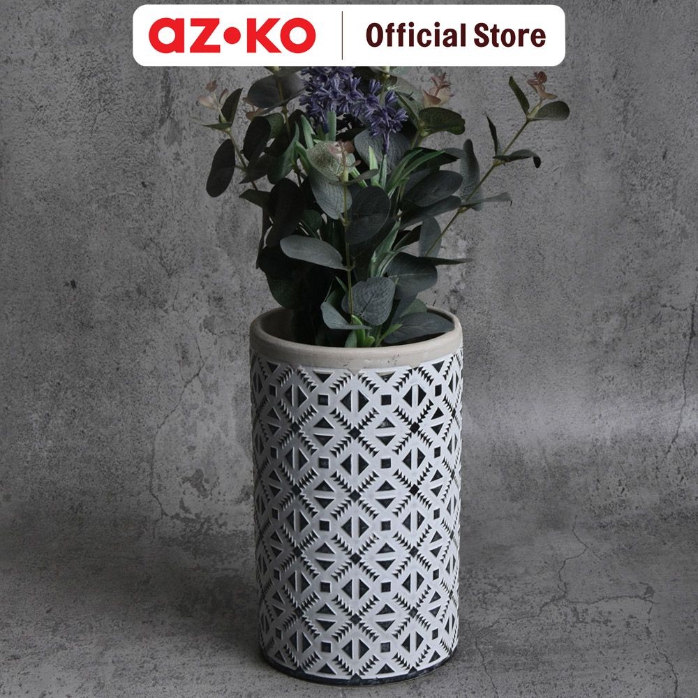 Jual AZKO Kris Garden 21 cm Riana Pot Tanaman Keramik Wadah Keramik ...