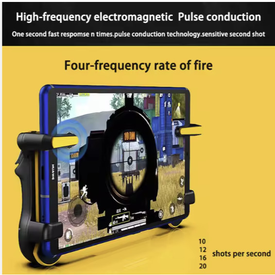 Jual SMARTCOM L1R1 Gamepad For PUBG Game Controller For IPad Tablet Phone Six Finger Trigger ...